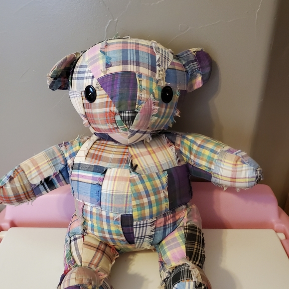 Accents | Plaid Teddy Bear Country Farmhouse Decor | Poshmark